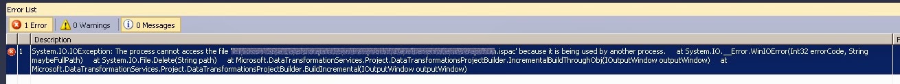 Microsoft SQL Server Integration Services The Process Cannot Acces The microsoft-sql-server-integration-services-the-process-cannot-acces-the
