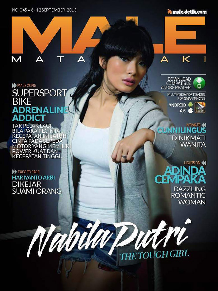 Artis Selebritis Seksi: Nabila Putri for Male Magazine September 2013 Cover