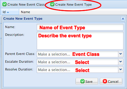 Step 3: Create Event Class & Type – strake/IR