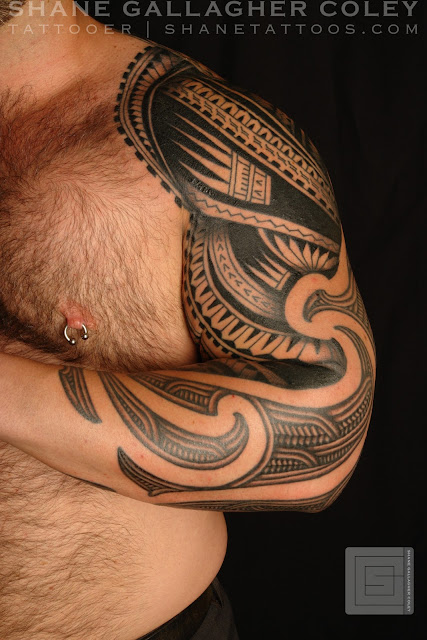 SHANE TATTOOS: Half Maori Half Polynesian Sleeve Tattoo SHANE TATTOOS: Half Maori Half Polynesian Sleeve Tattoo