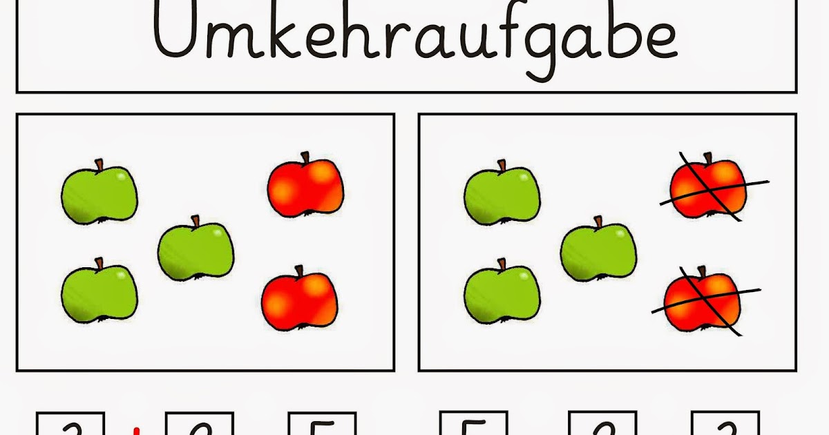 Lernstübchen: Umkehraufgaben - Merkplakat