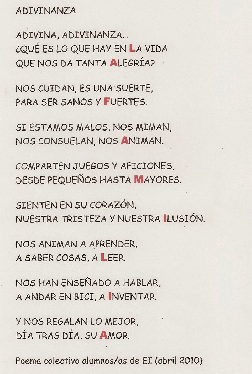 Recursos para educación infatil: Adivina adivinanza