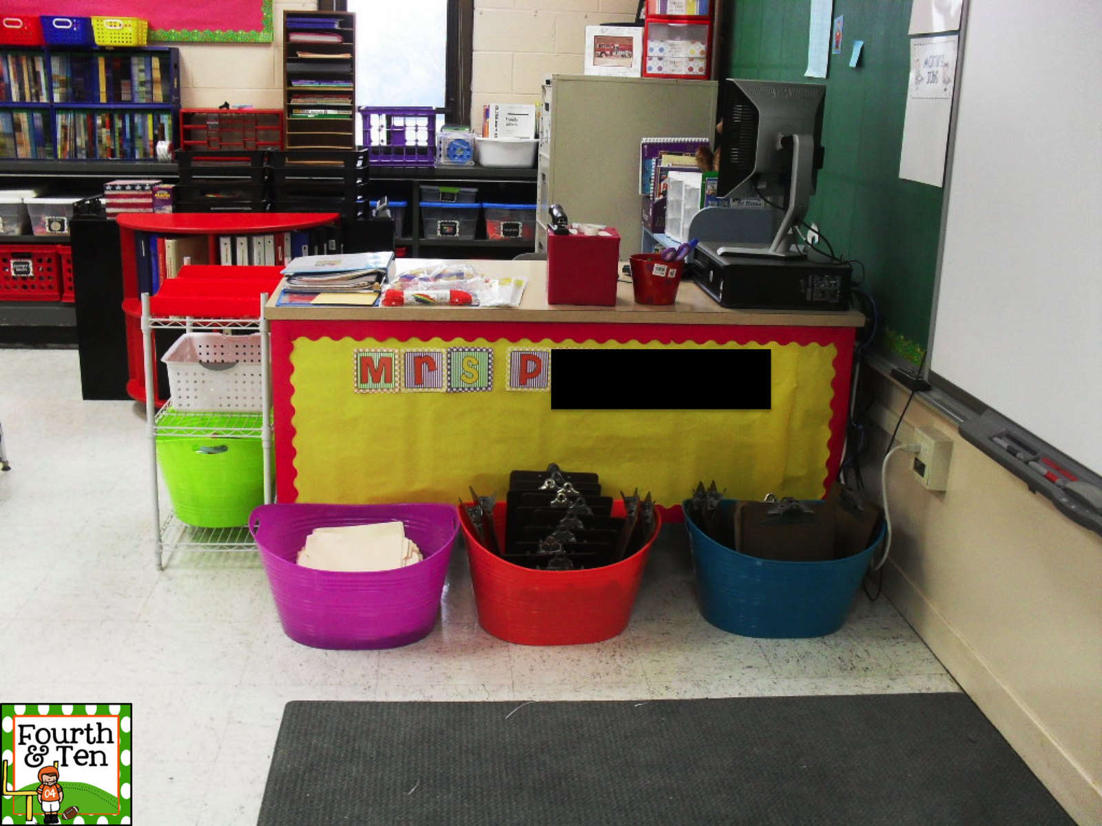 Fourth and Ten: Take a peak in my polka dot themed classroom
