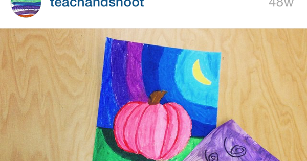 Artsy Blevs: Fall Pumpkin Art Lessons | Color Value and Secondary Colors