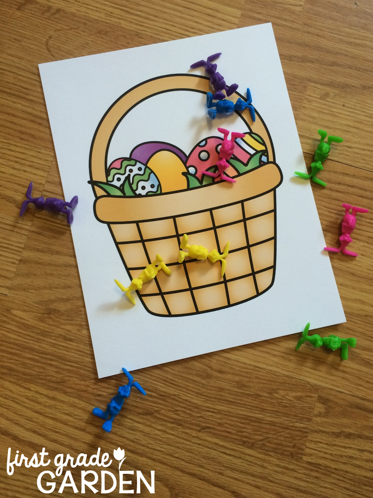 First Grade Garden: Math Book Monday - 10 Easter Egg Hunters