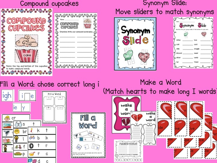 February Literacy Centers for first and second grade - Sarah's Teaching ...