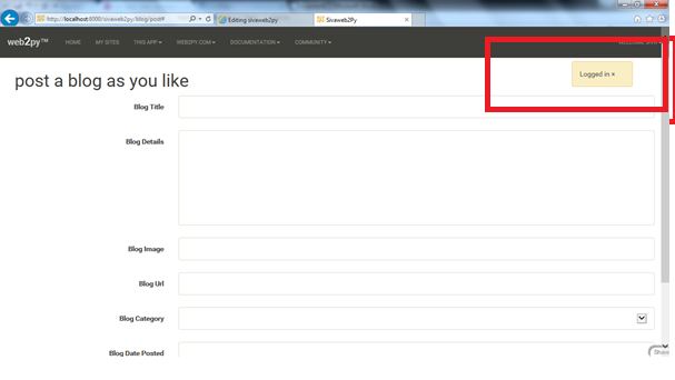 Learn and shine: Role Based Access control using web2py framework