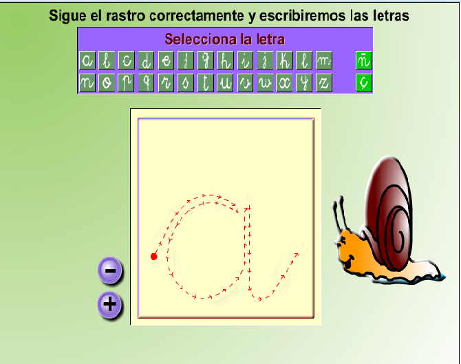 La Galaxia SinapTICa: Aprende el trazado correcto de las letras.