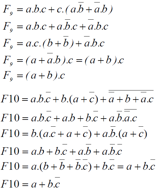 Algèbre de boole exos-corrigés EXERCICES sur les simplifications ... Algèbre de boole exos-corrigés EXERCICES sur les simplifications ...