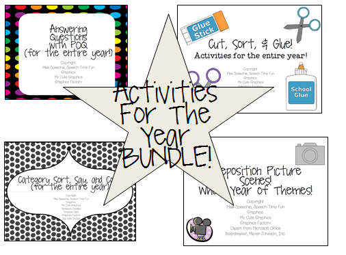 BUNDLES BUNDLES BUNDLES...Say What?! - Speech Time Fun: Speech and ...
