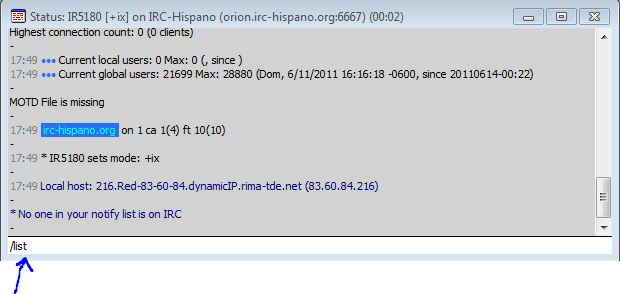 Relatos para todos.: Tutorial. Como usar el Ircap para chatear en el Irc-hispano