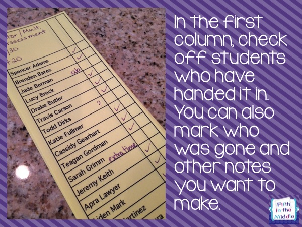 Bright Idea - Assignment Cover Slips | Fifth in the Middle