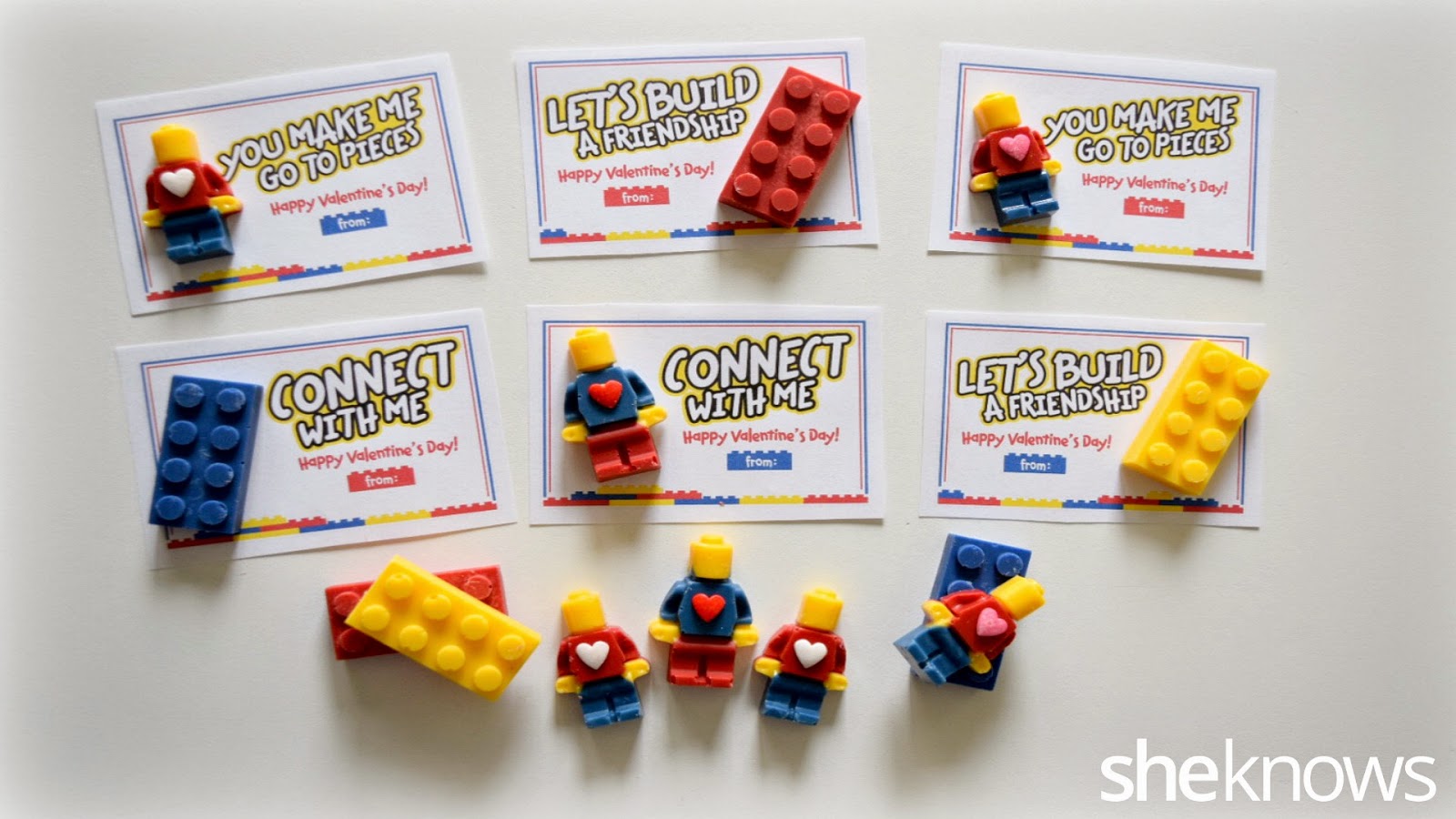 Sugar Swings! Serve Some: Lego Themed Valentines Day Cards and Candies