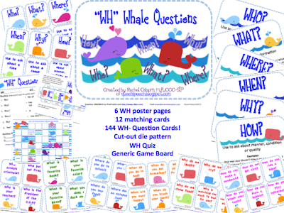 WH-Whale Questions {Who, What, Where, When, Why, & How} | The Queen's ...
