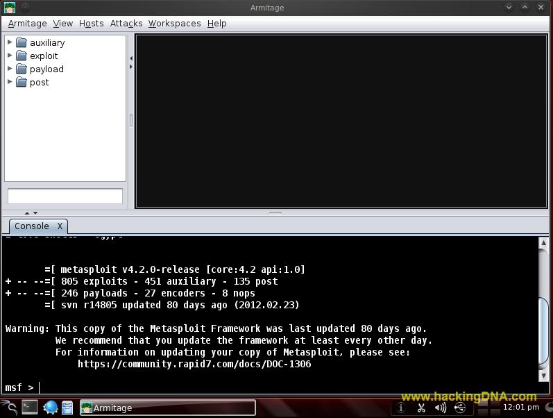 HackingDNA: Learn how to use Armitage in Backtrack 5