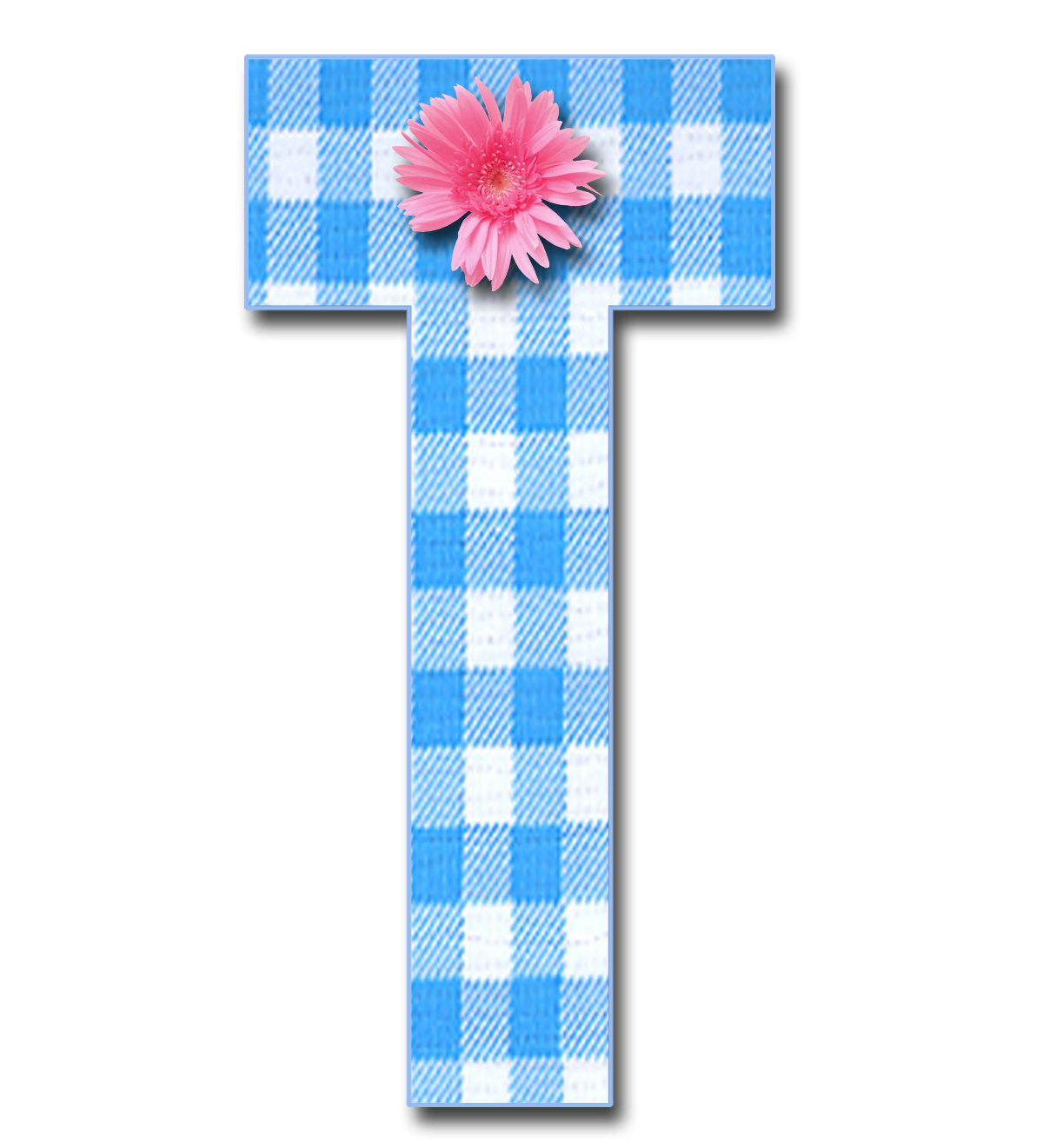 Blue-gingham-V-png.png 1,200×1,321 pixels | PIC - ALPHABETS | Pinterest