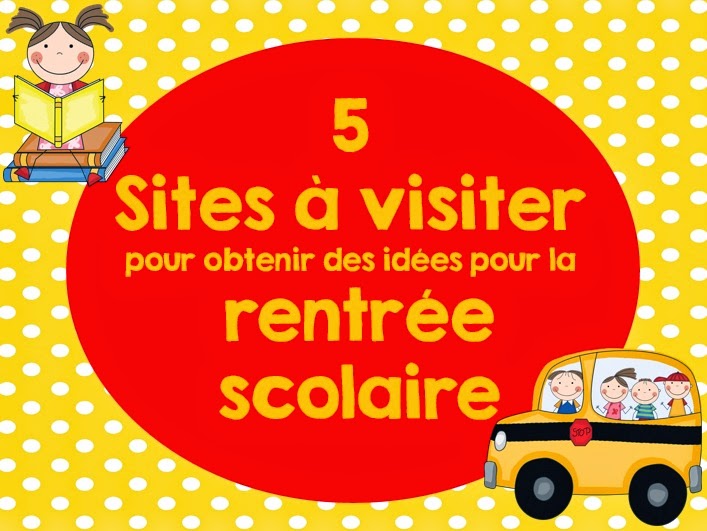 Michelle Dupuis Education: Idées d'activités pour la rentrée scolaire