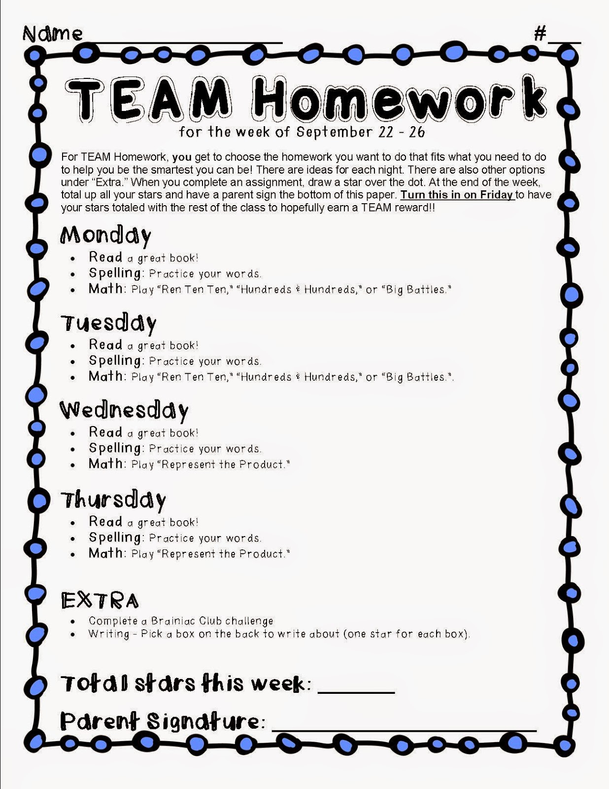 Mrs Faulkner s Third Grade TEAM Homework mrs-faulkner-s-third-grade-team-homework