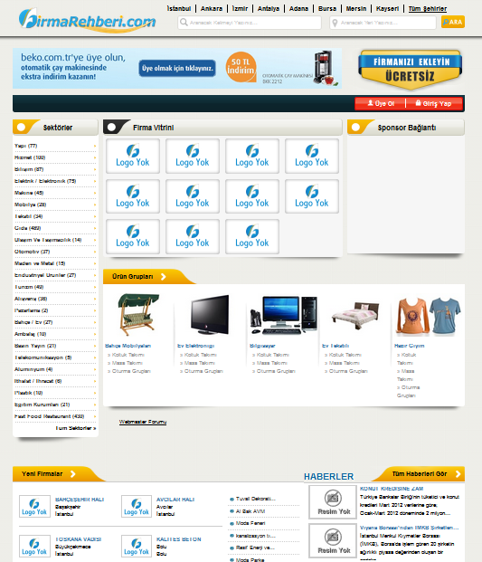 PHP Firma Rehberi Scripti - Script Hocasi