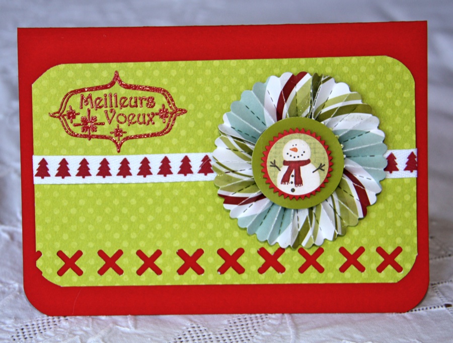 Ah ! les cartes de Noël avec la Cricut (cartouche Jolly Holidays)