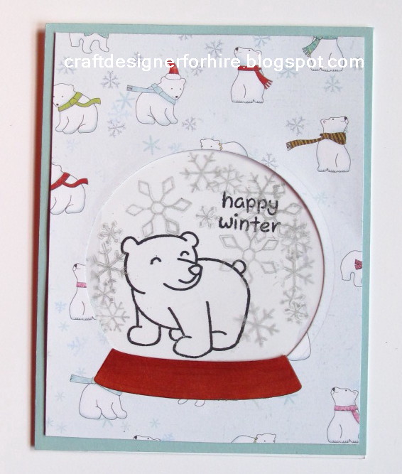 Polar Bear Christmas Card | Free Card Project | http://eveleder.com