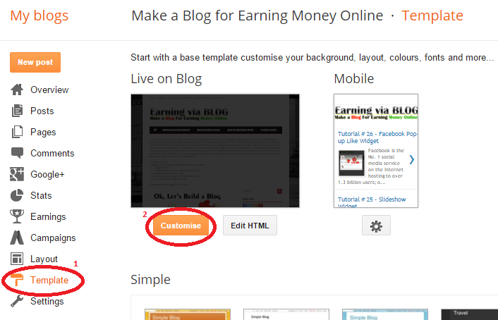 Tutorial # 27 - How to Center the Blogger Header Image | Make a Blog for Earning Money Online