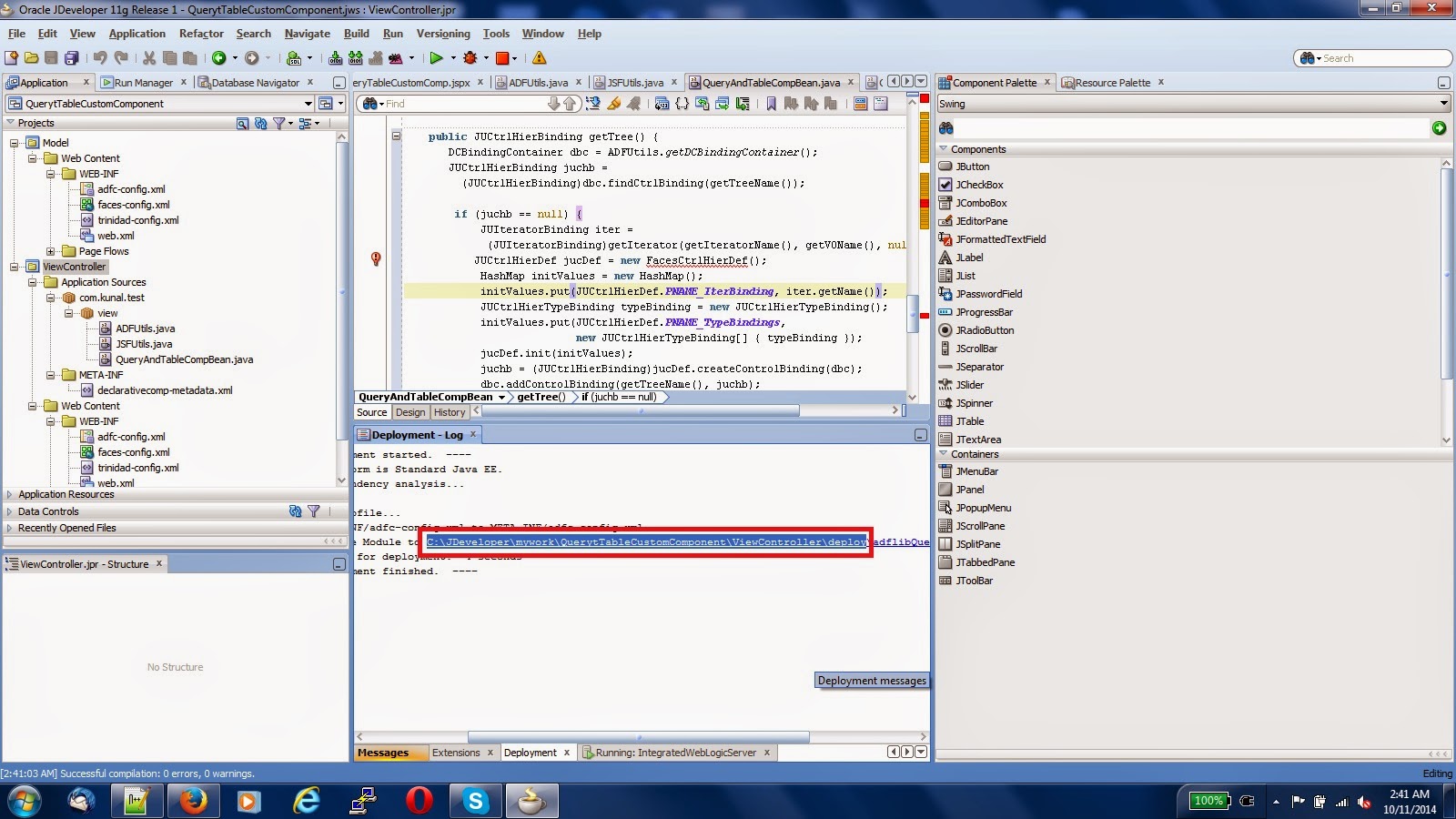 Creating Declarative Component Using Query Panel and Table In ADF Creating Declarative Component Using Query Panel and Table In ADF