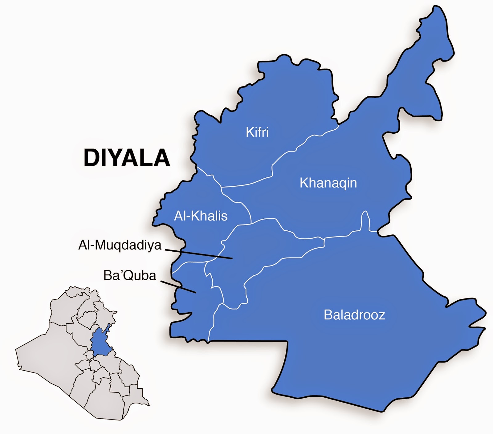 Diyala Province Iraq Map