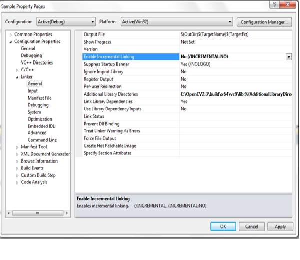 Link OpenCV To Microsoft Visual Studio 2010 link-opencv-to-microsoft-visual-studio-2010