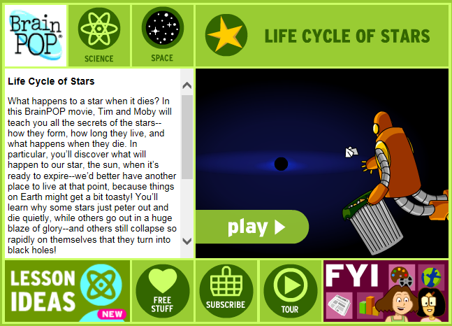 Sandy's Science Stuff: 95-96 Lifecycle of Stars