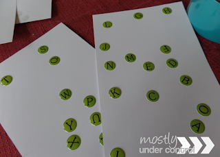 I-Spy Bag with Letters - Mostly Under Control