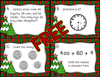 December Ideas and Freebies for the Elementary Classroom