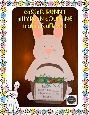 Easter Bunny Math Craftivity, Jellybean Freebies, and Jellybean Unit Sale