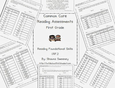 Fun Fabulous First: Assessments Galore!