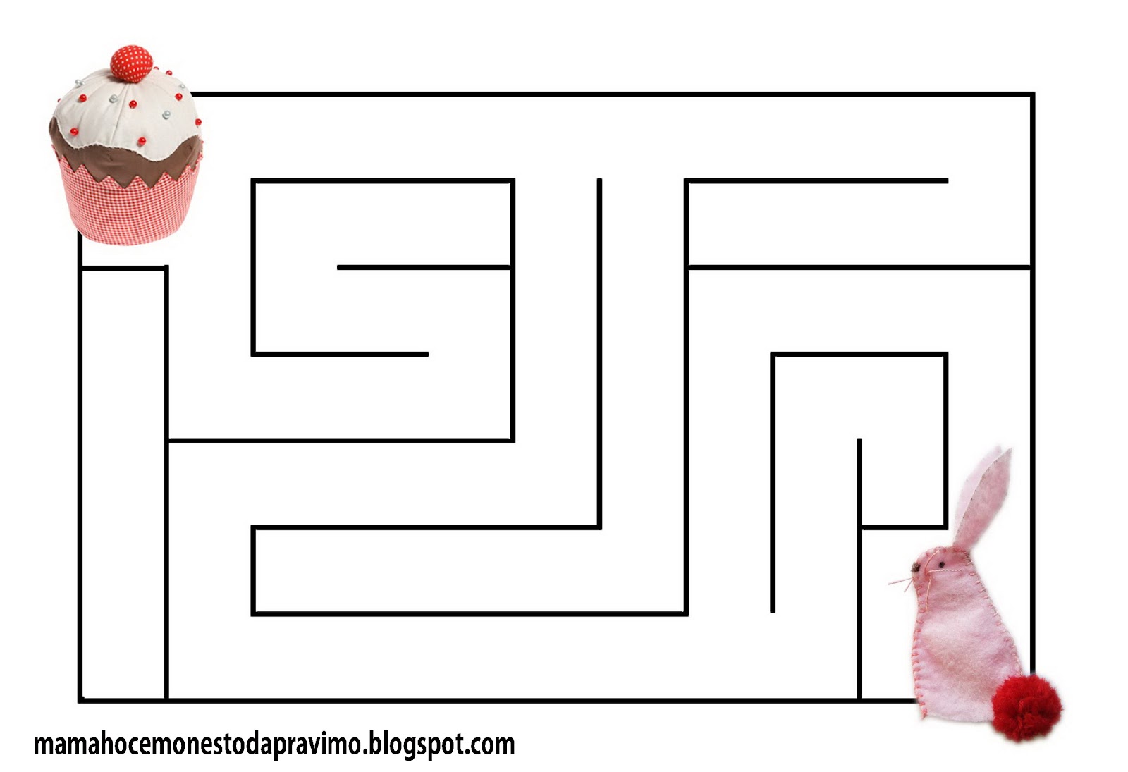 Mama,hoćemo nešto da pravimo: Uskršnje zanimacije sa brojevima + lavirint