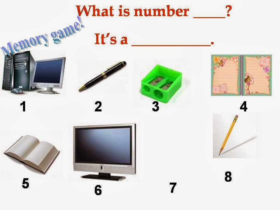 Free English Activities: Memory Game