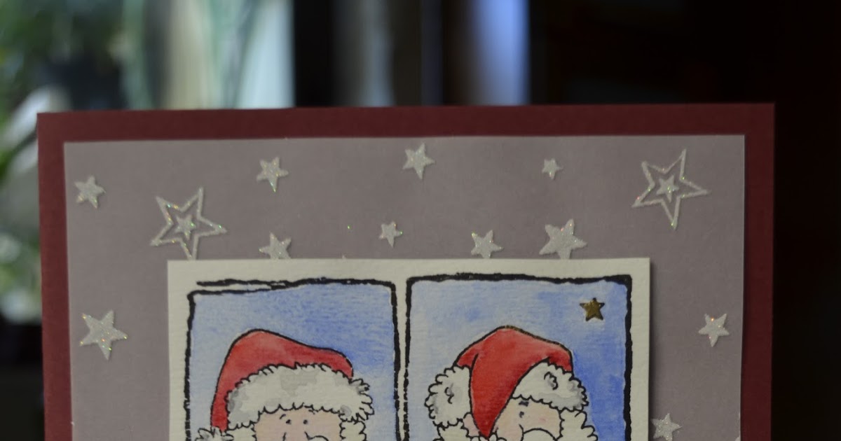 Peek-a-boo Santa Christmas Card ~ Stuff and Spice