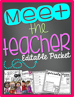 Meet The Teacher Packet! - The Teacher Talk