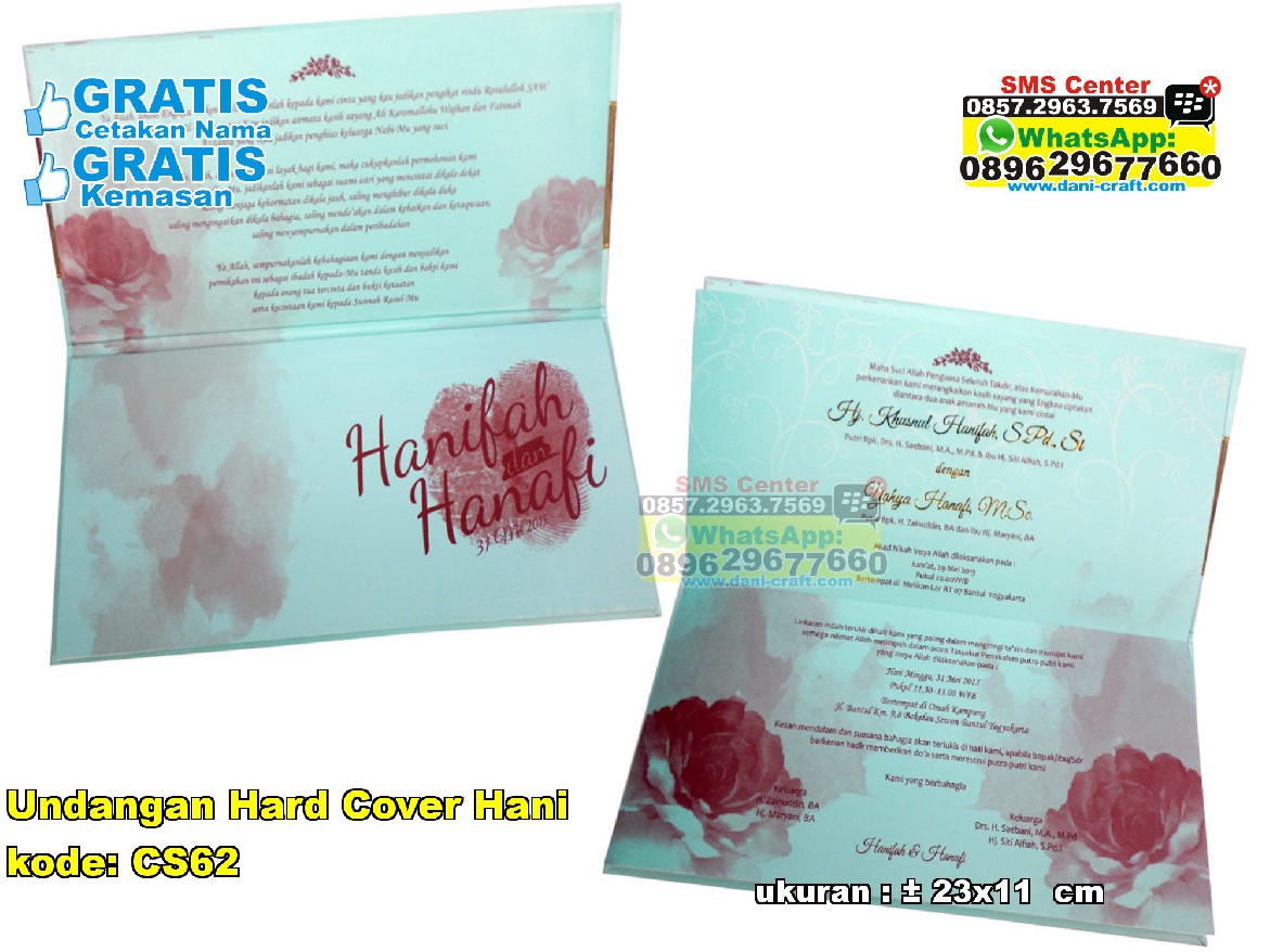 Undangan Hard Cover Hani | Souvenir Pernikahan