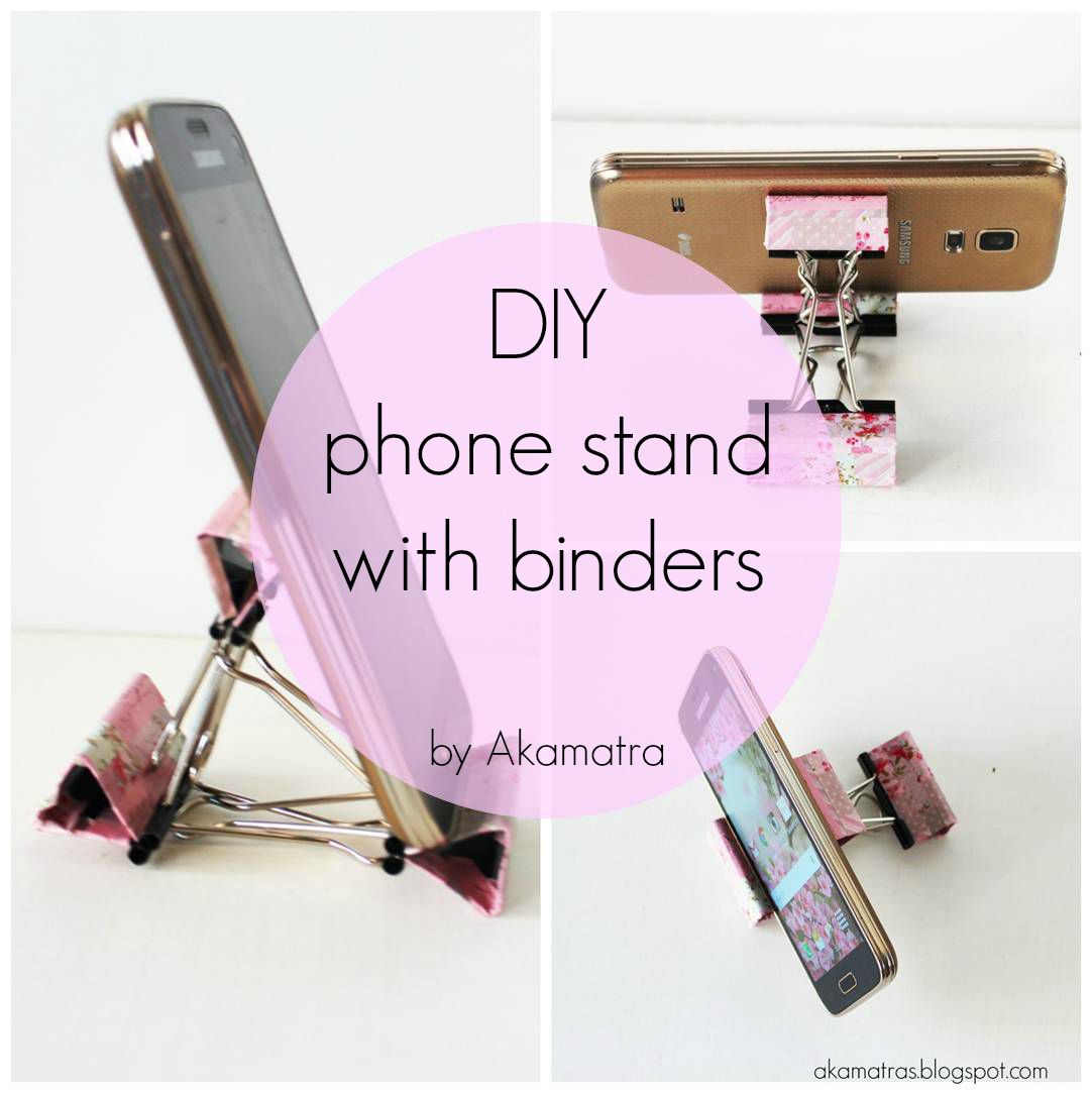 DIY Smart Phone Stand With Binders Full Tutorial Akamatra diy-smart-phone-stand-with-binders-full-tutorial-akamatra