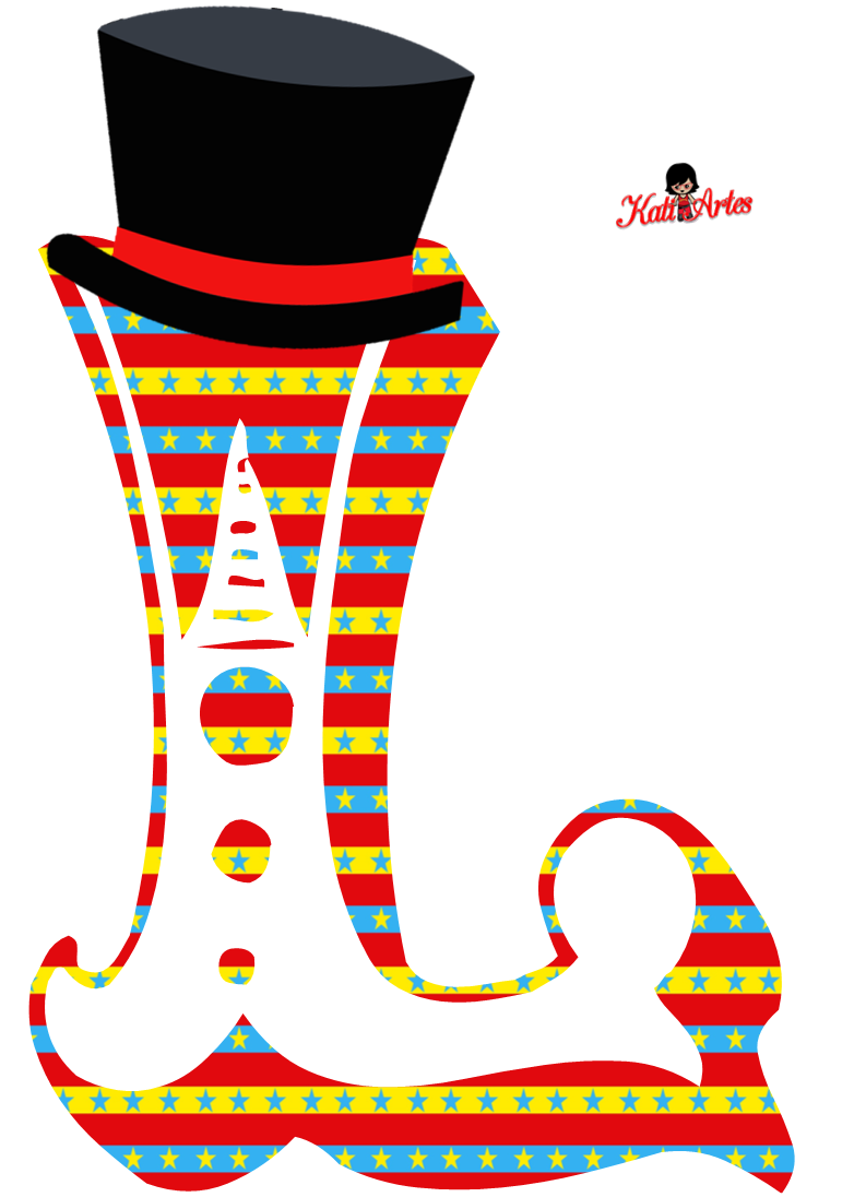 GIFS DE ABECEDARIOS Y LETRAS: Abecedarios de circo