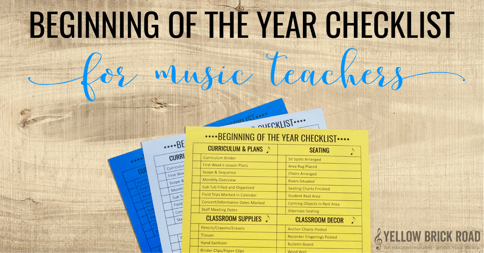 Beginning Of The Year Checklist For Music Teachers The Yellow Brick Road beginning-of-the-year-checklist-for-music-teachers-the-yellow-brick-road