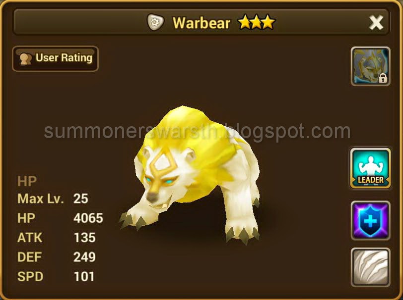Warbear (Light) | Summoners War