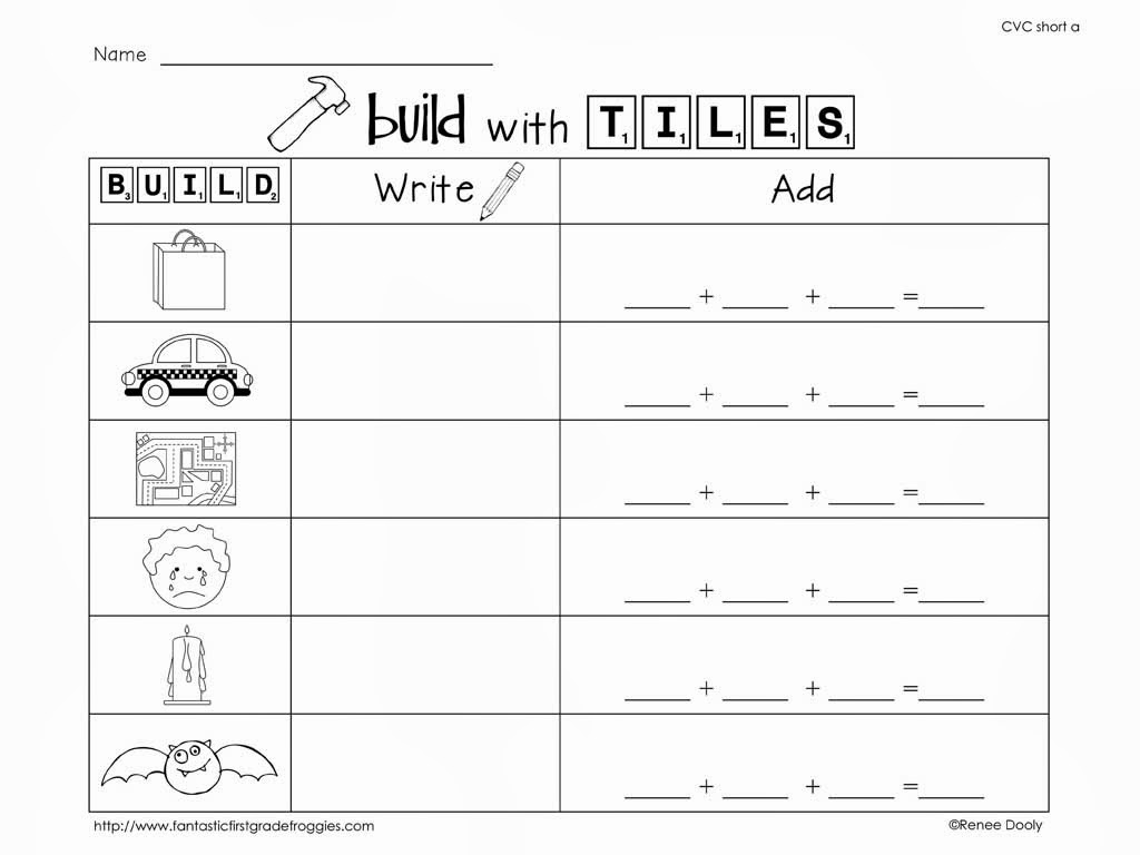 CVC Word Practice With A Math Twist - The Teacher Bag
