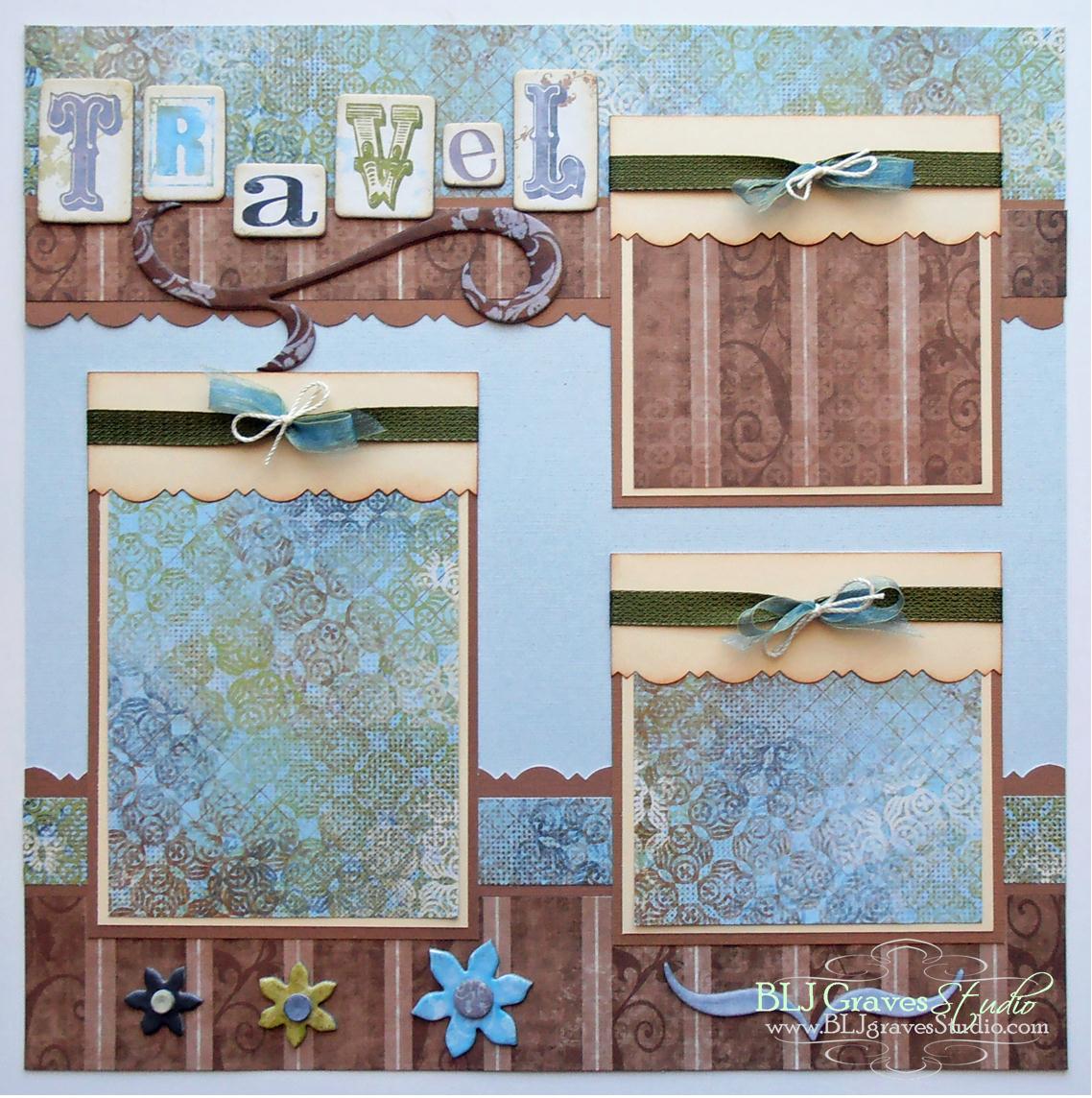 BLJ Graves Studio Travel Trip Vacation Scrapbook Layout blj-graves-studio-travel-trip-vacation-scrapbook-layout