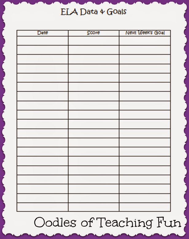 Student Data Tracking with a Freebie! - Oodles of Teaching Fun
