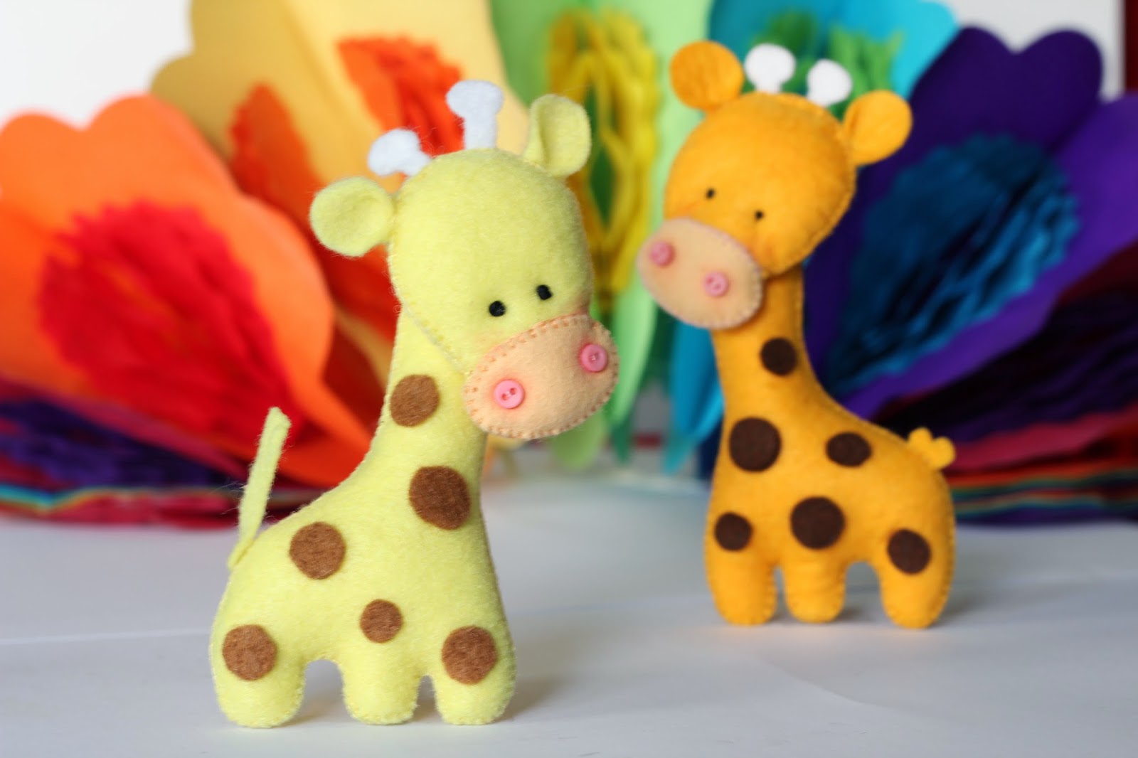 Plantilla jirafa fieltro - Imagui