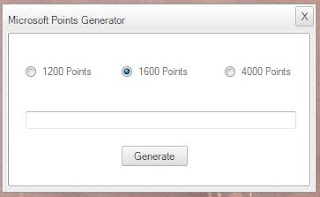 Microsoft Points Generator 2013