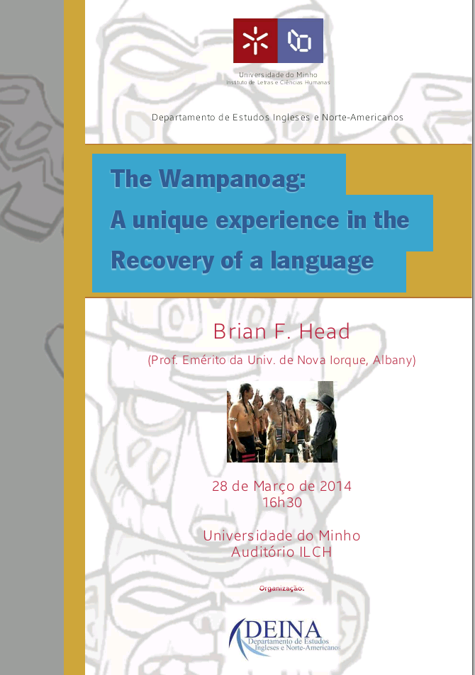 North American Literature: The Wampanoag Indians and the recovery of a language - a conference
