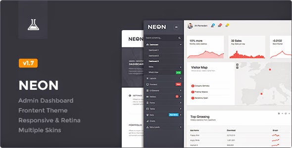 Download Neon - Bootstrap Admin Theme - 25-Share